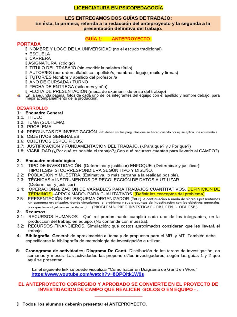Como Hacer Un Anteproyecto | PDF | Metodología | Science