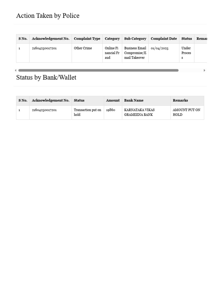 Cyber Crime Portal | PDF