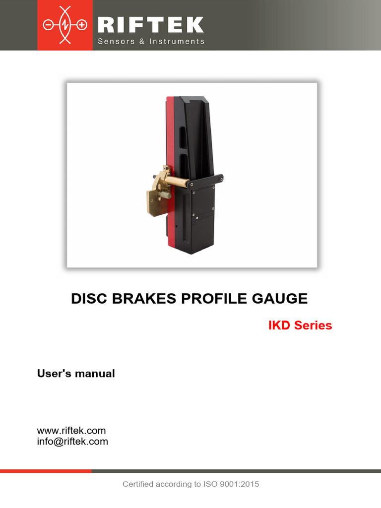 Disc_Brakes_Profile_Gauge_IKD_Series_eng | PDF | Personal Digital ...