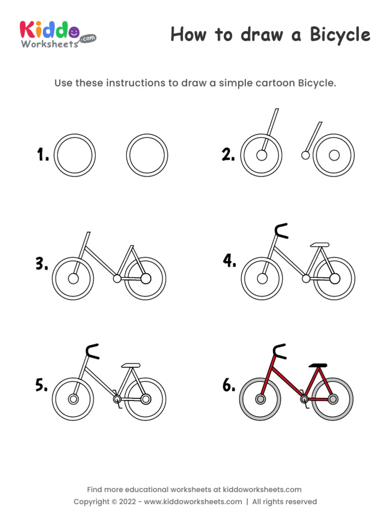 Draw and Label a Bicycle Worksheet | PDF