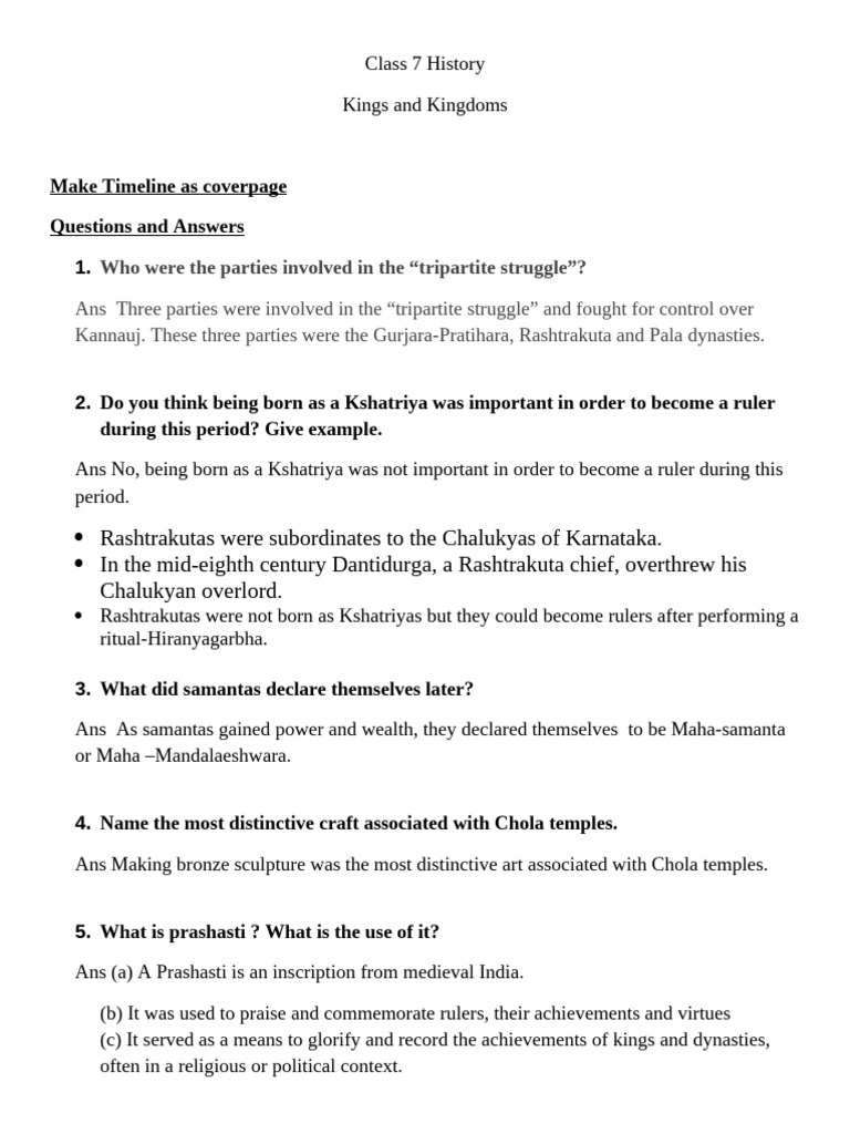 Class 7 History Chapter 2 | PDF