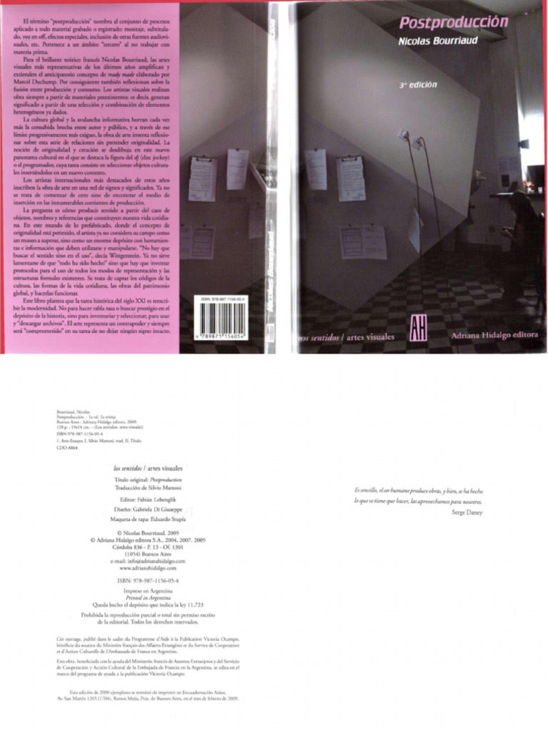 Bourriaud Posproduccion Intro | PDF