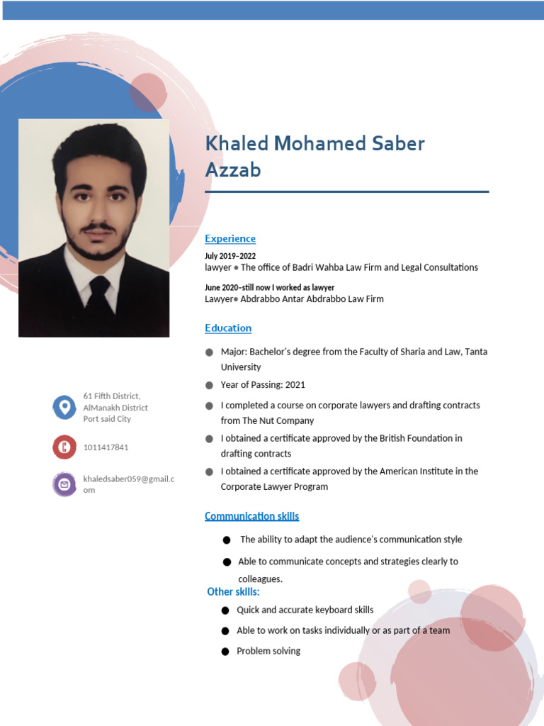 CV Khaled | PDF