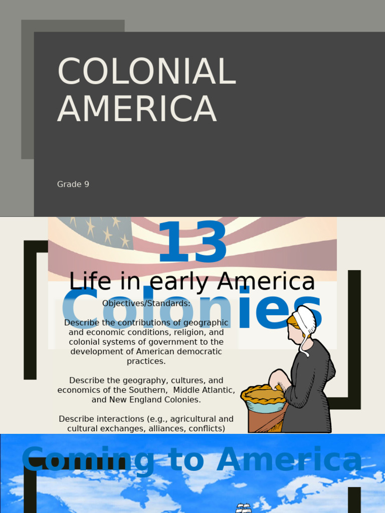 Colonial America - Colonail Life and Settlement | PDF | North America ...
