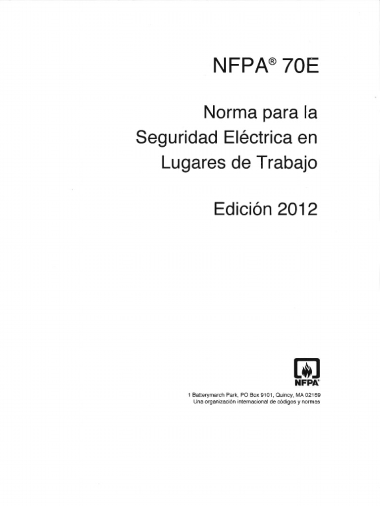 Nfpa 70e 2012-Spanish | PDF