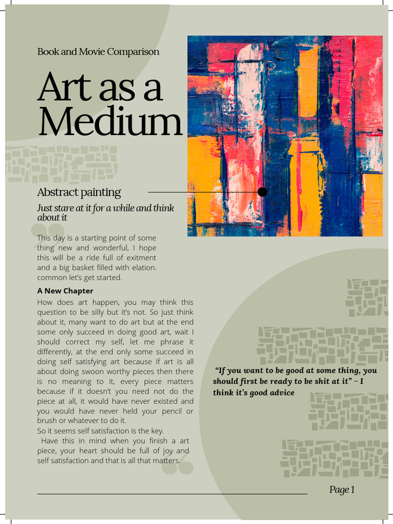 Artasa Medium: Abstract Painting | PDF