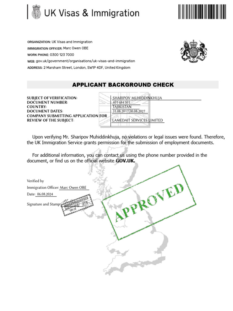 Applicant Background Check | PDF