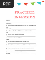 Inversion Exercises for Advanced Grammar | PDF