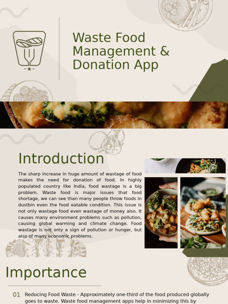 Waste Food Management & Donation Application | PDF