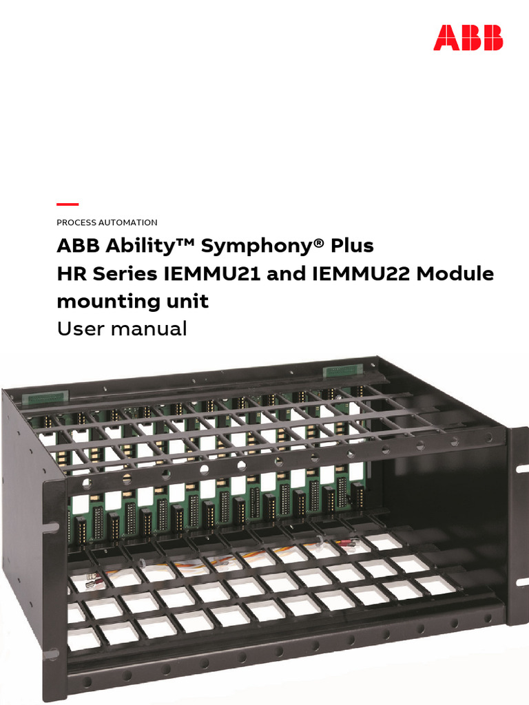 HR Series IEMMU21 22 Module Mounting Unit User | PDF | Electrical ...