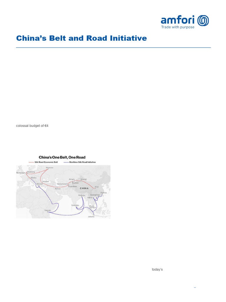 Position Paper The Initiative of China 1 | PDF | Sustainability | Economies