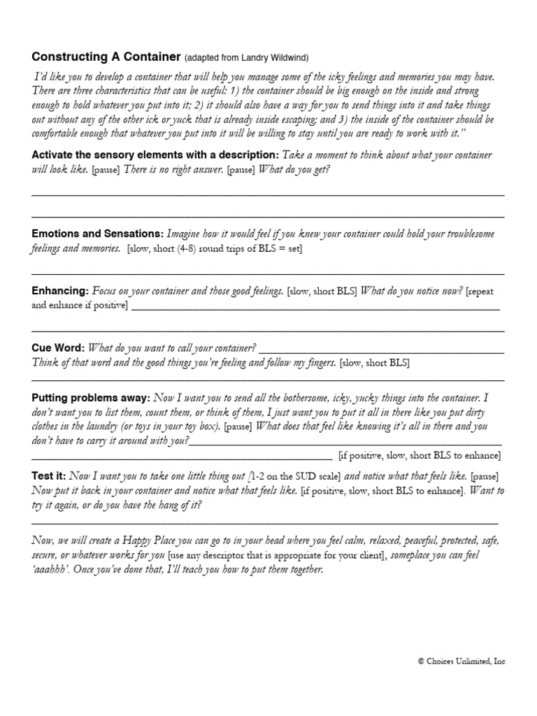 Constructing A Container | PDF | Brain | Psychological Concepts