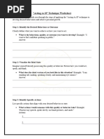 Habit Reversal Training Worksheet PDF | PDF