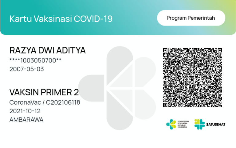 Vaccine Certificate Dose 2 Razya Dwi Aditya 758 | PDF