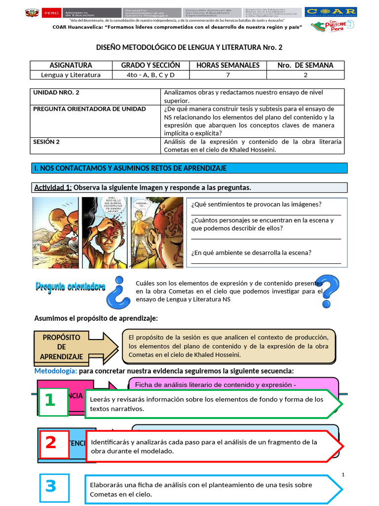 DMpA 02_4to_LyL_UNIDAD II 2024 | PDF | Narración