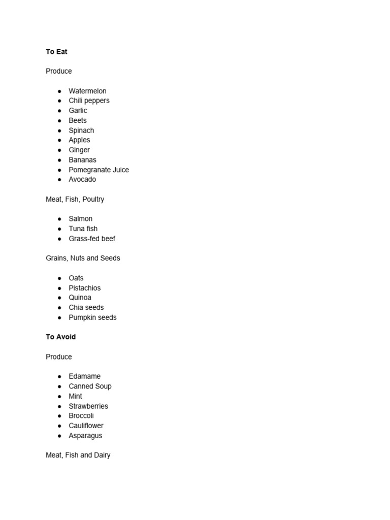 Foods To Eat And Avoid To Improve Sexual Stamina Pdf