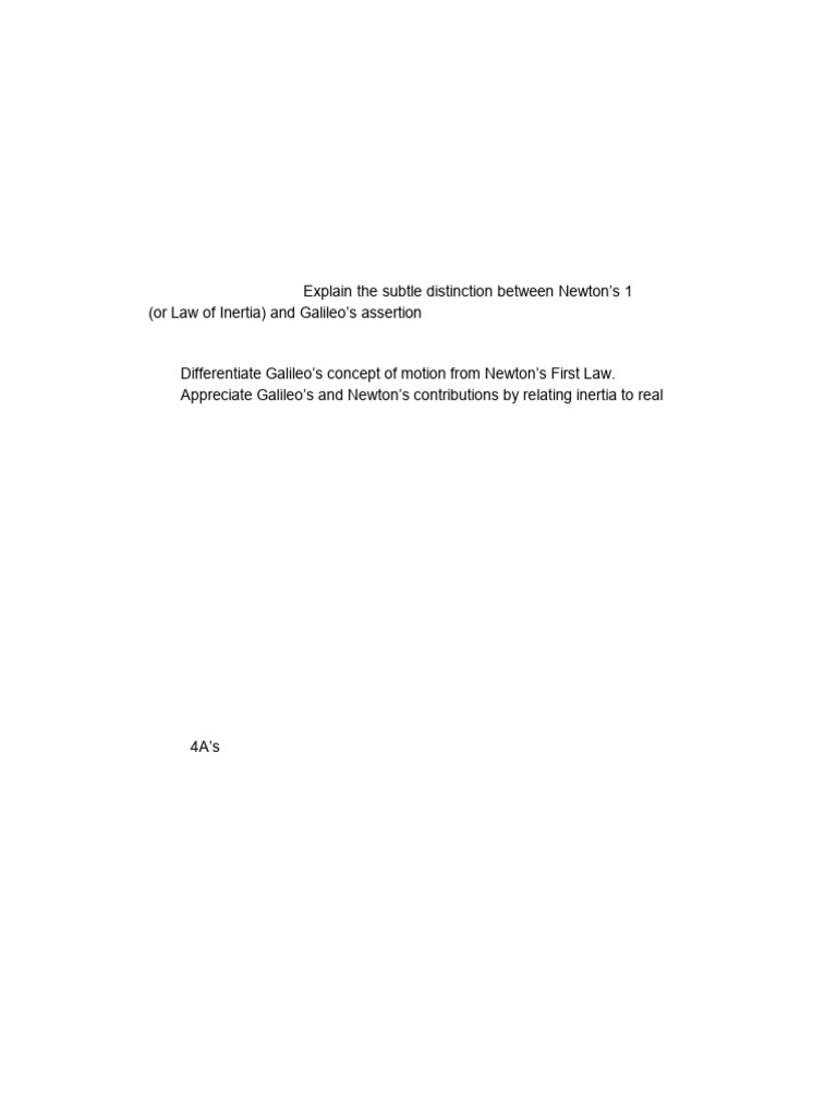 Laws of Motion (Lesson Plan) | PDF | Inertia | Force