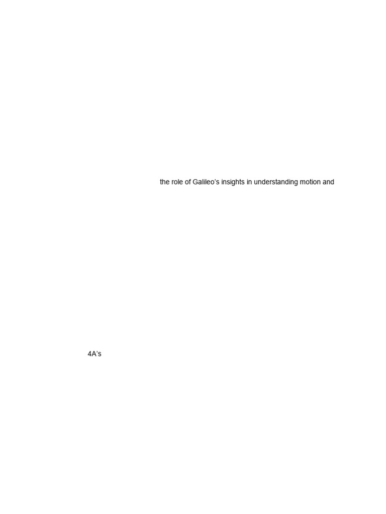 Motion of Objects (Lesson Plan) | PDF | Force | Acceleration