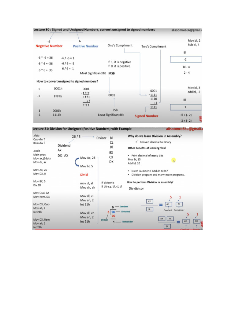 Mul and Div Programs | PDF