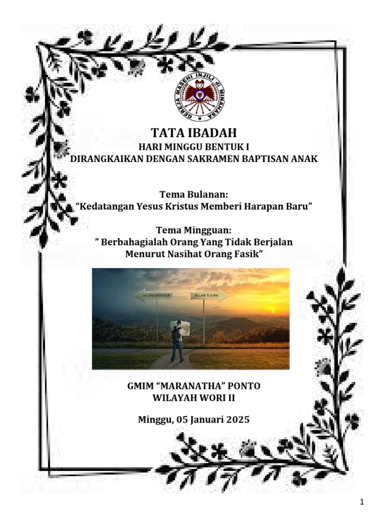 Tata Ibadah Minggu dan Baptisan Anak | PDF