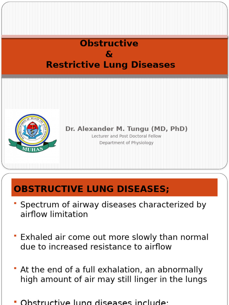 Overview of Lung Diseases: Obstructive & Restrictive | PDF | Chronic ...
