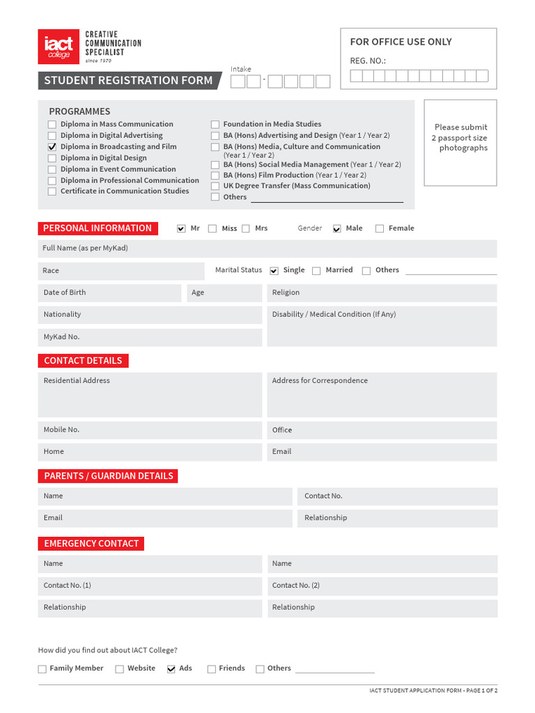 2024 IACT Malaysian Student Registration Form 250624 (1) (1) Elvin Wong ...