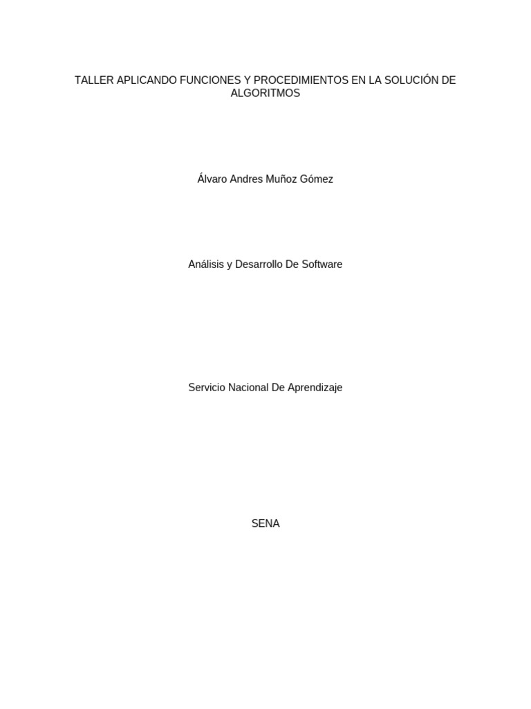 Evidencia de Producto GA3 220501093 AA2 EV03 Taller Aplicando Funciones ...
