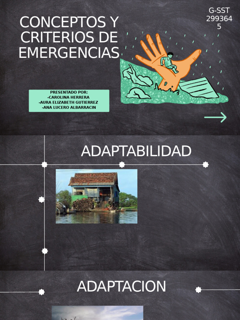 Presentación Desastres Naturales Ilustrado Verde y Negro 2 | PDF