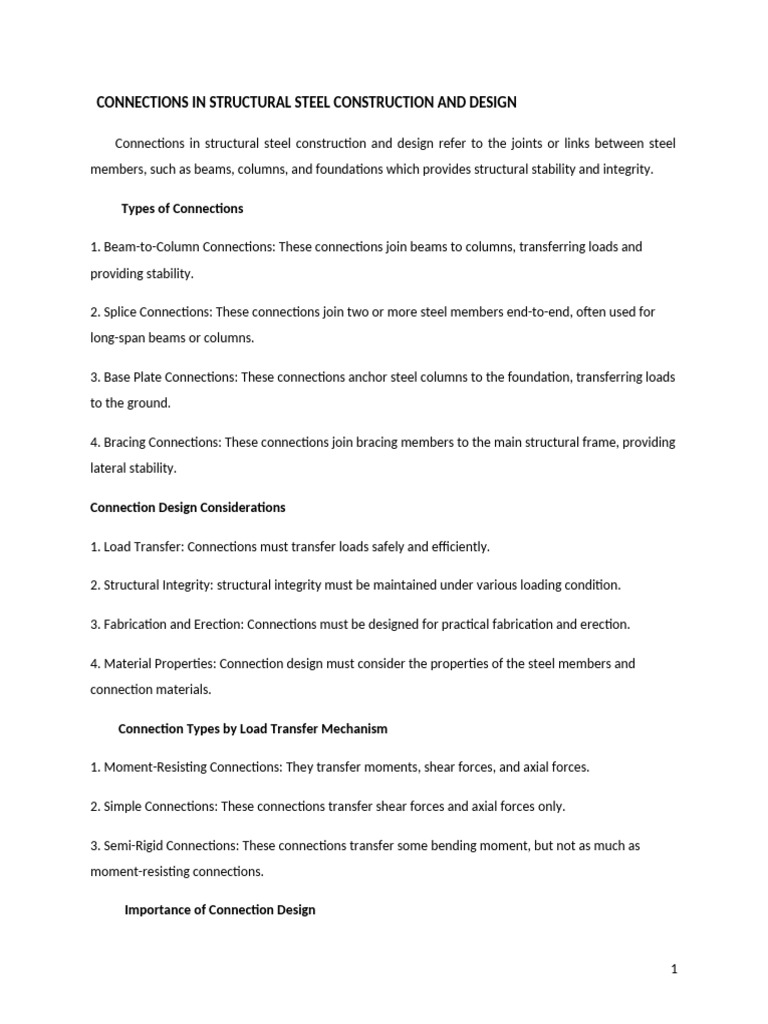 Miscellaneous Topics in Steel Work | PDF | Beam (Structure ...