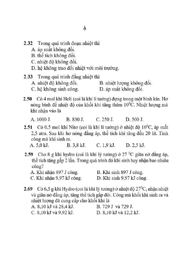 BT TN Nguyen Ly II | PDF