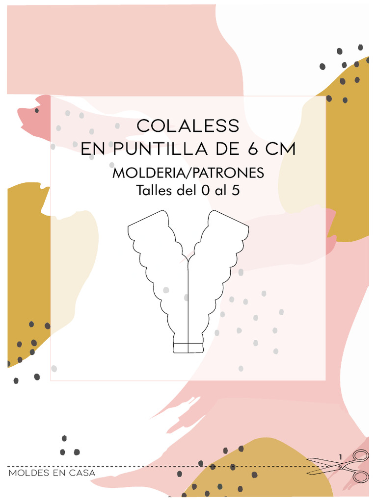 Molde Colaless en Puntilla de 6 CM | PDF | Ropa
