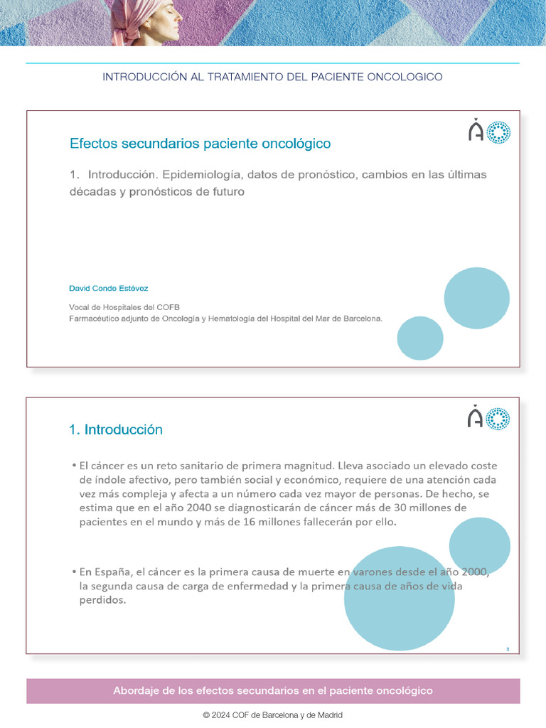 1 Introduccion Al Tratamiento Del Paciente Oncologico | PDF