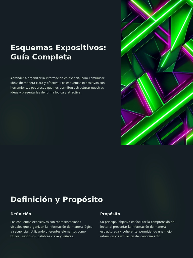 Esquemas Expositivos Guia Completa (1) | PDF | Información | Aprendizaje