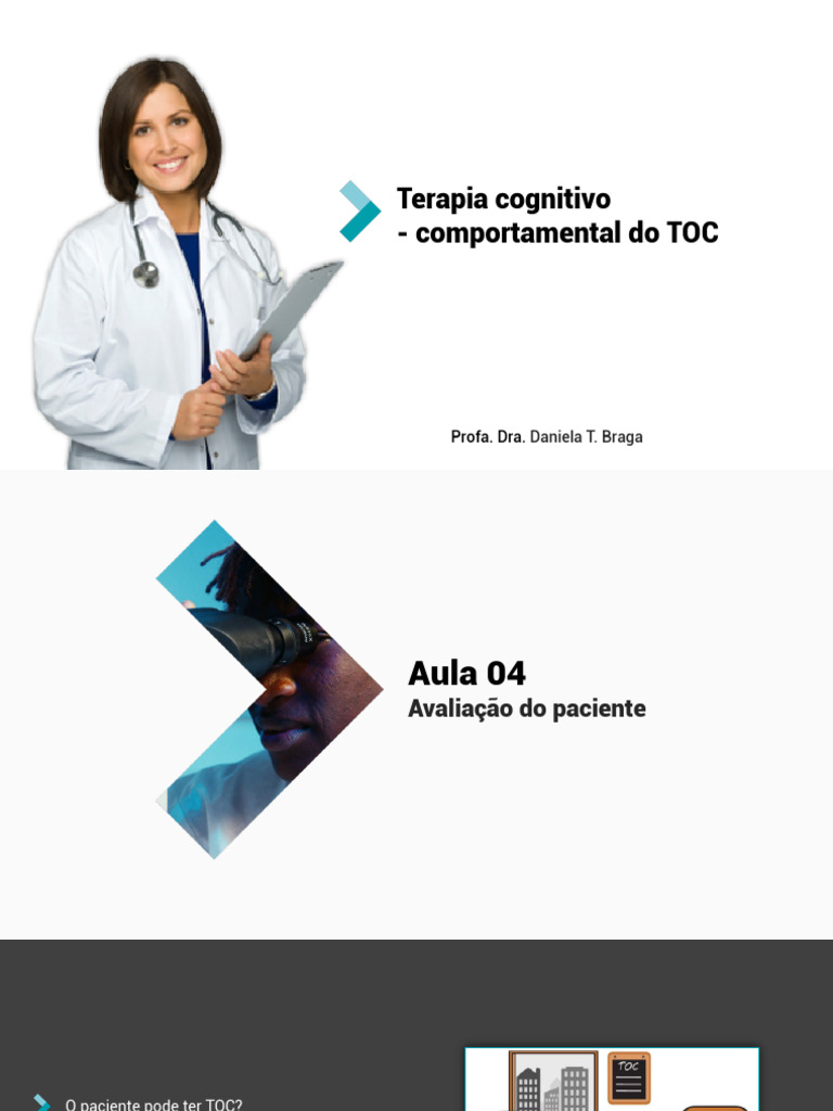 aula 4 toc | PDF | Transtorno obsessivo compulsivo (TOC) | Ansiedade