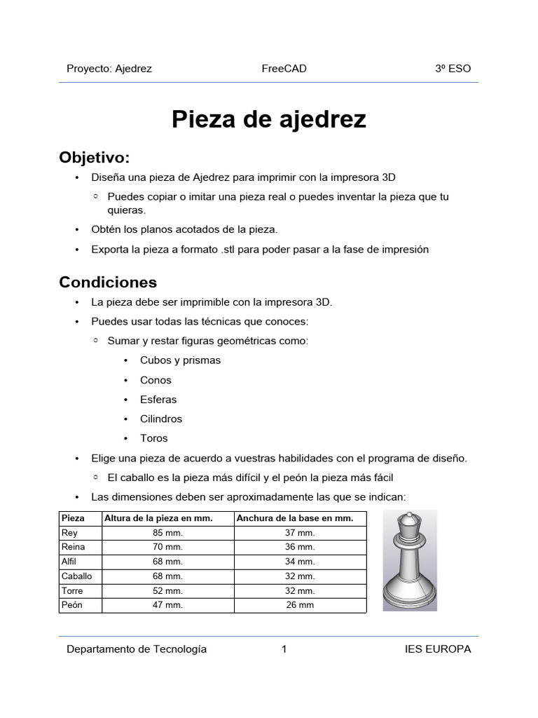 Proyecto Ajedrez | PDF