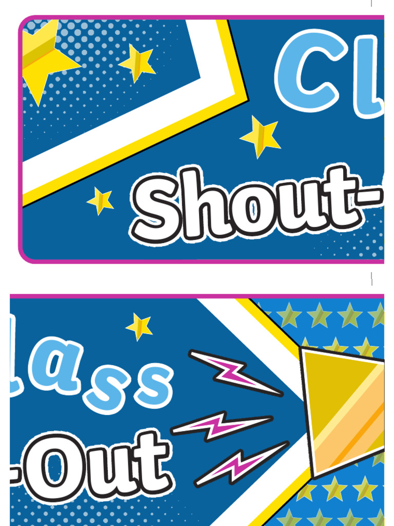 Class Shout-Out Display Banner | PDF