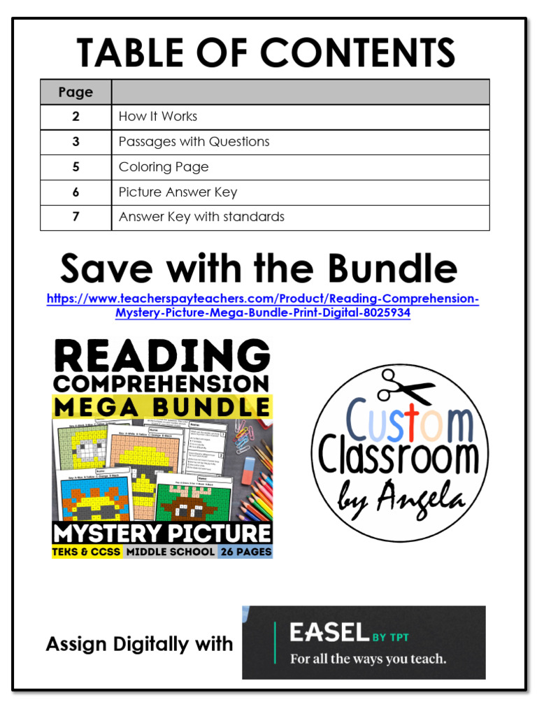 Assign Digitally With: How It Works Passages With Questions Coloring ...