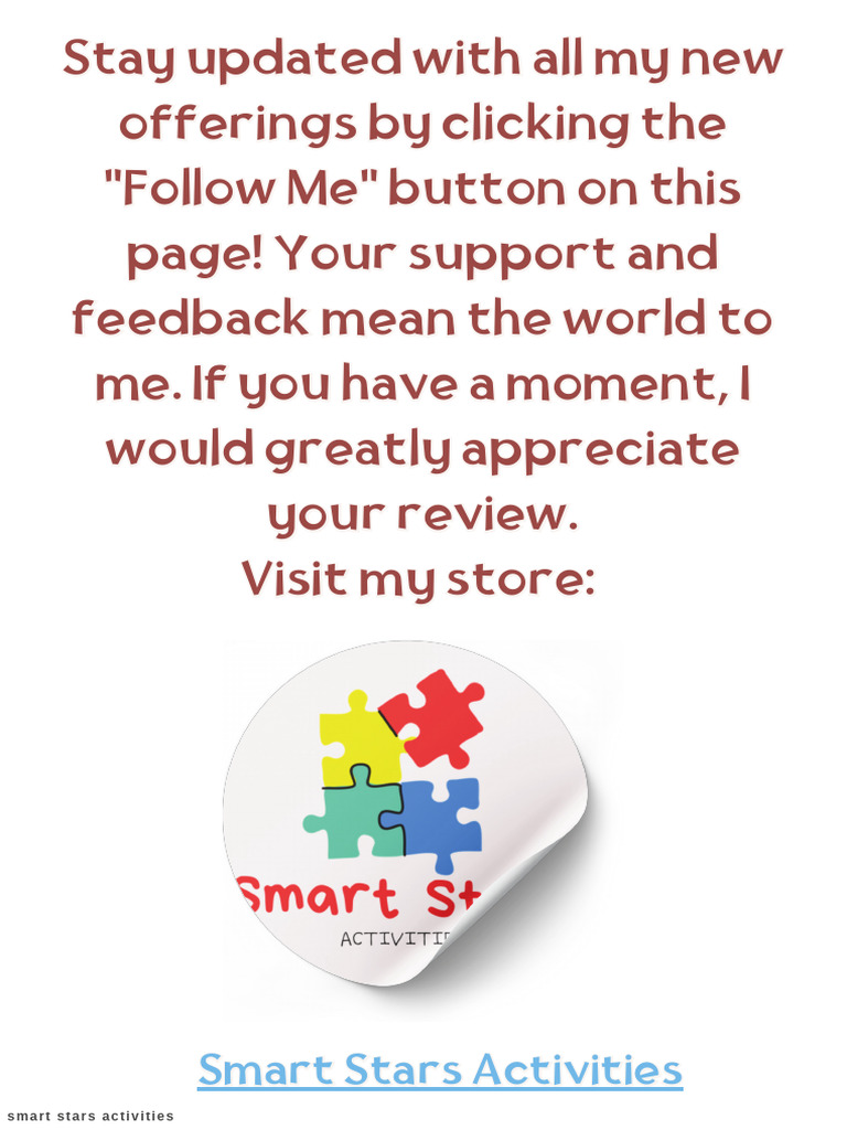 Smart Stars Activities | PDF