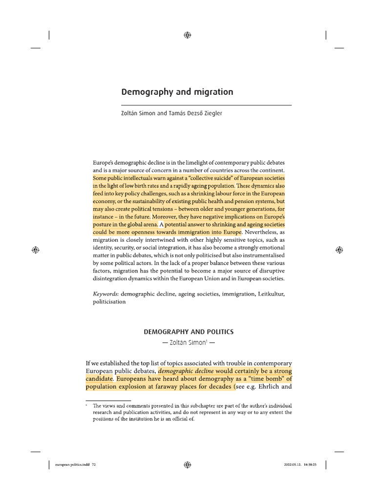 Deography and Migration | PDF