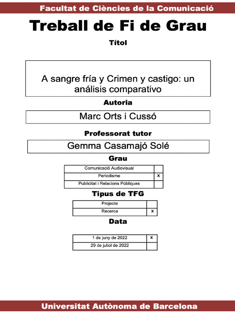 TFG Orts Cusso Marc | PDF | Paradigma | Realidad