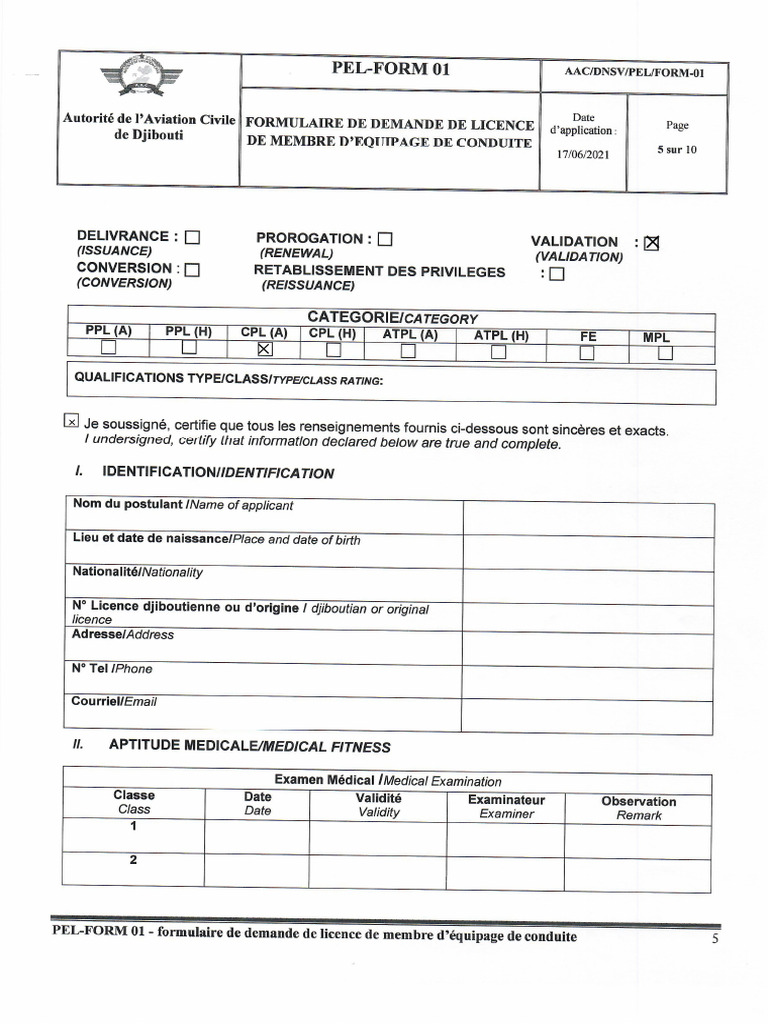 Pel Form 01 | PDF