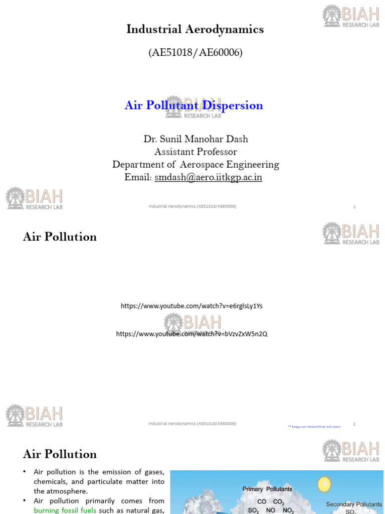Chapter-3 - Air Pollutant Dispersion | PDF | Particulates | Atmosphere ...