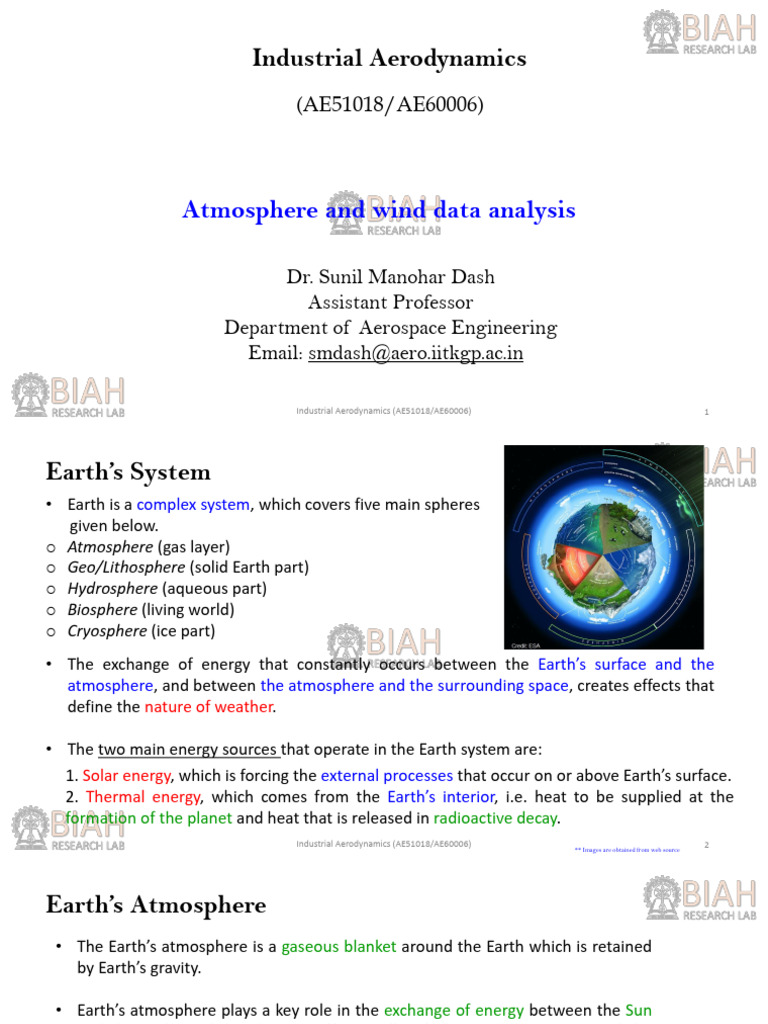 Chapter-1 - Atmosphere and Wind Data Analysis - 2024 | PDF ...