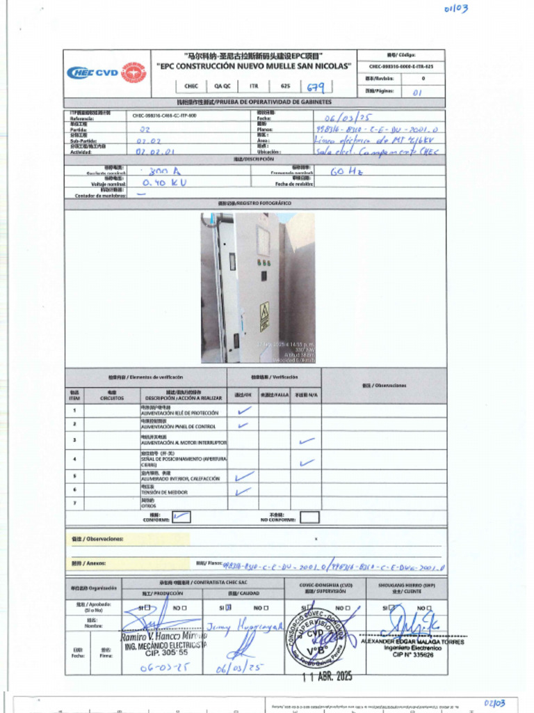 Chec Qaqc Itr 625 679 | PDF