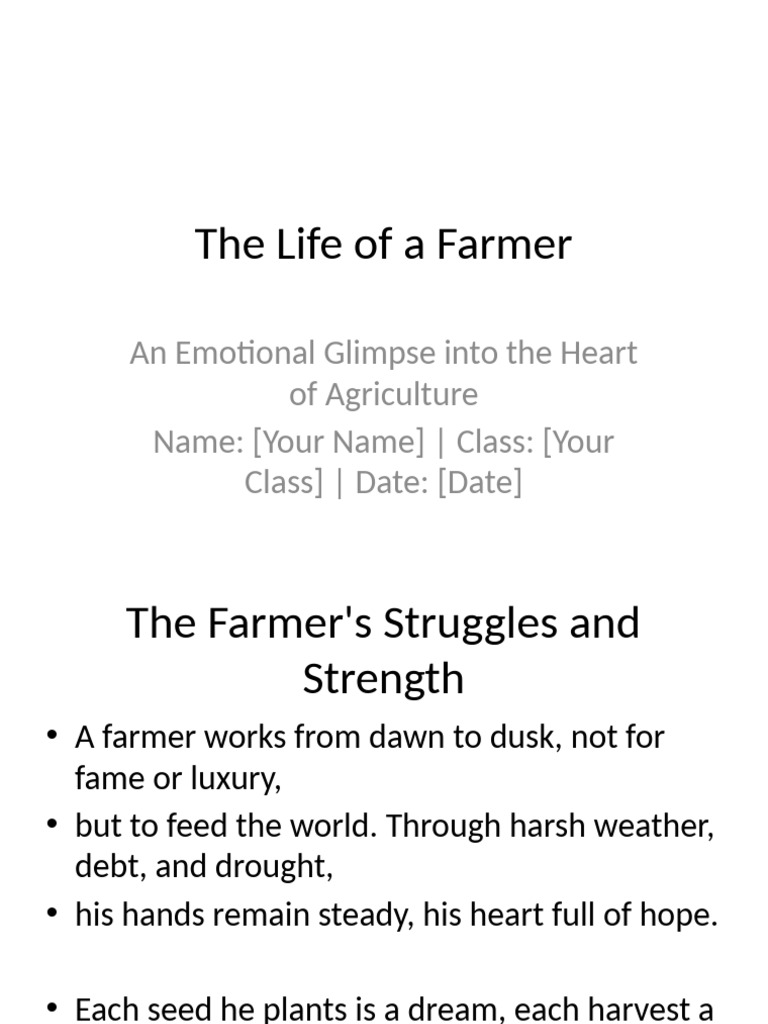 Emotional Life of A Farmer | PDF