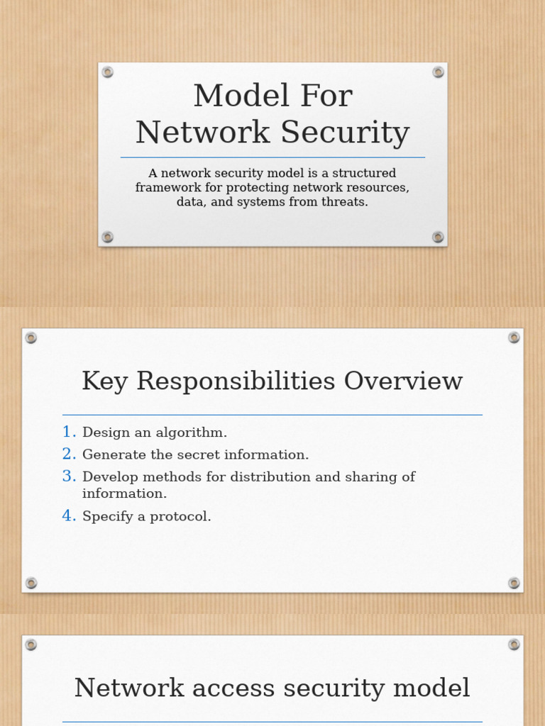 Model For Network Security | PDF | Cryptography | Key (Cryptography)