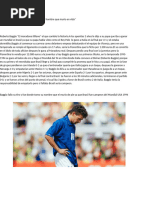 El Hombre Que Murio de Pie Roberto Baggio | PDF