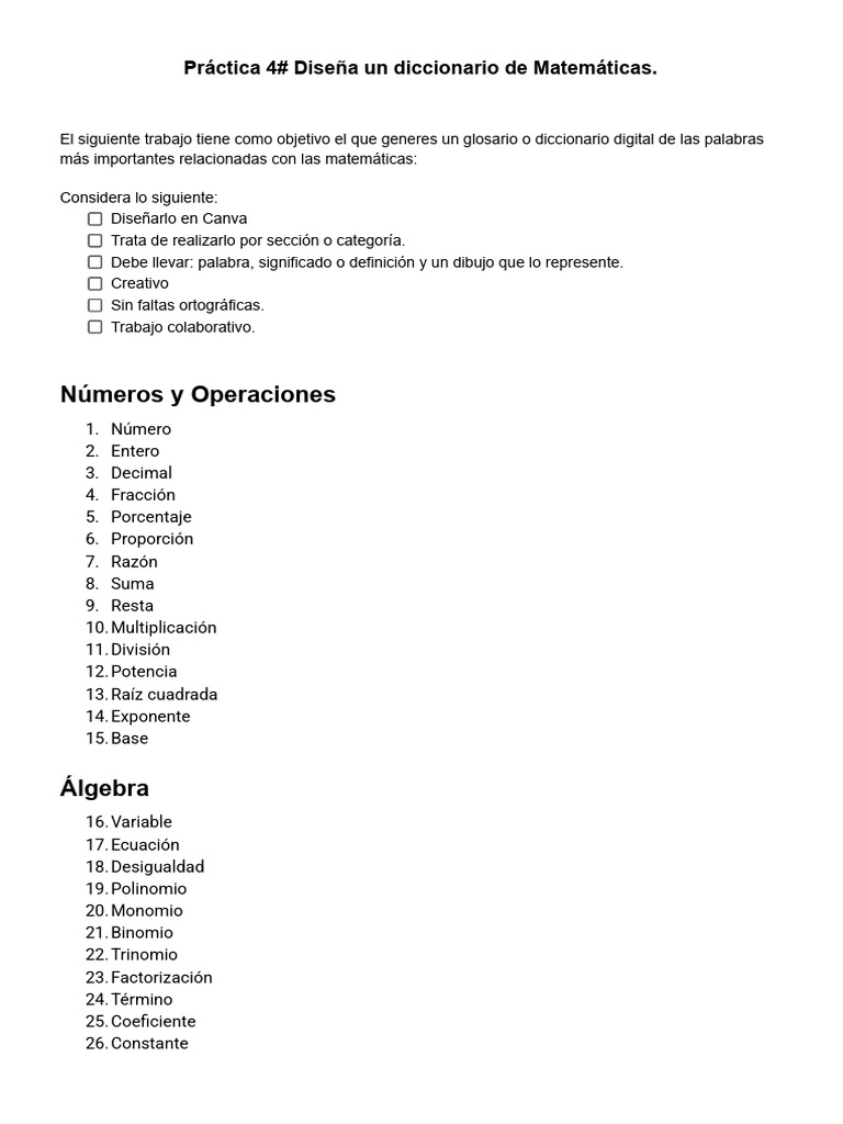 Diccionario Digital de Matemáticas | PDF | Matemáticas
