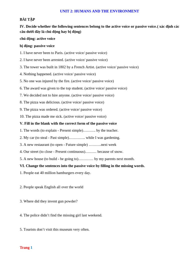 Bai Tap TA 10 GLOBAL SUCCESS Nang Cao Unit 2 | PDF | Acupuncture | Emotions