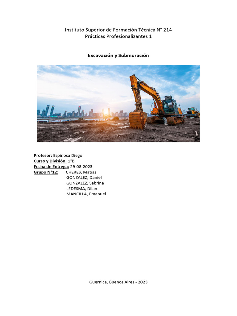 Excavación y Submuración: Guía Completa | PDF | Fundación (Ingeniería ...